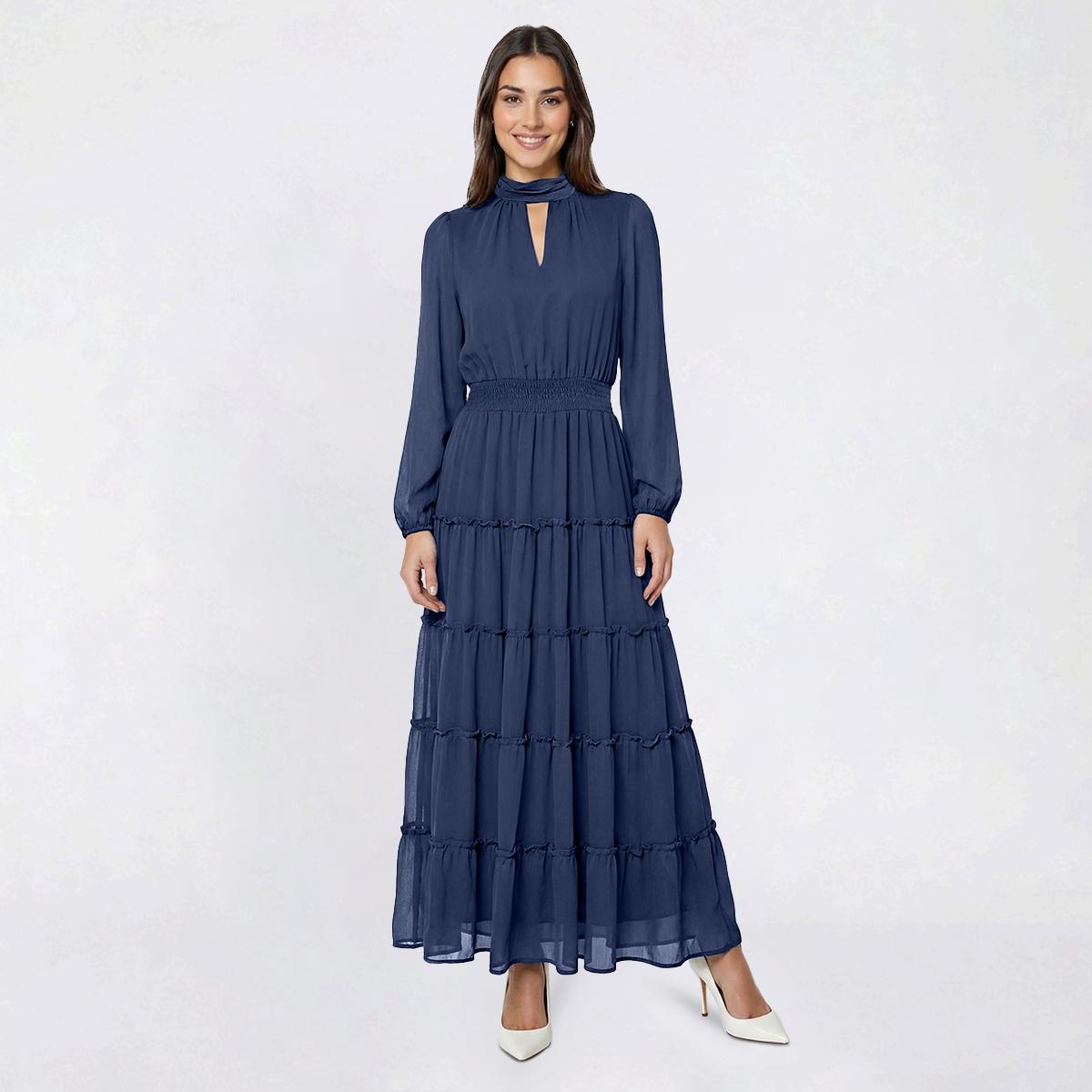 Click here for Womens MSK Long Sleeve Tier Yoryu Maxi Dress prices